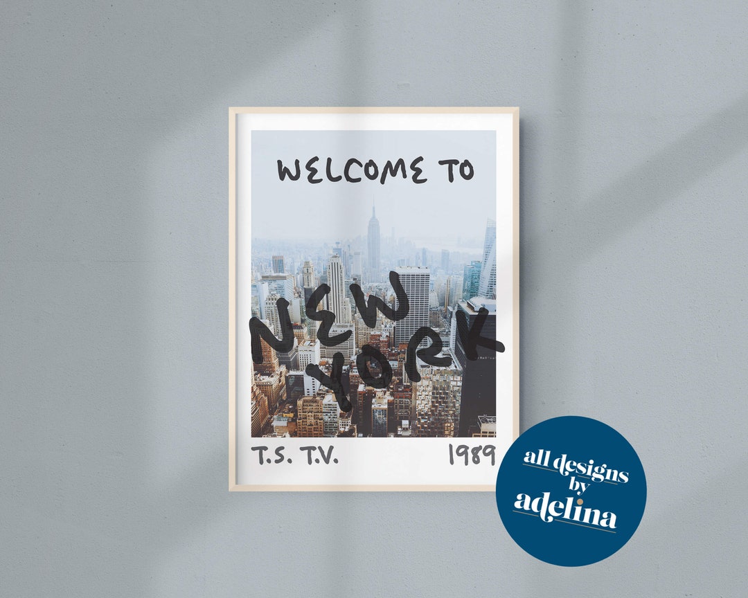 Welcome to New York Inspired Instant Download Print, Lyrics Quote Wall ...