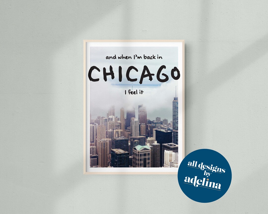 Chicago Inspired Instant Download Print, Lyrics Quote Wall Art, Music ...