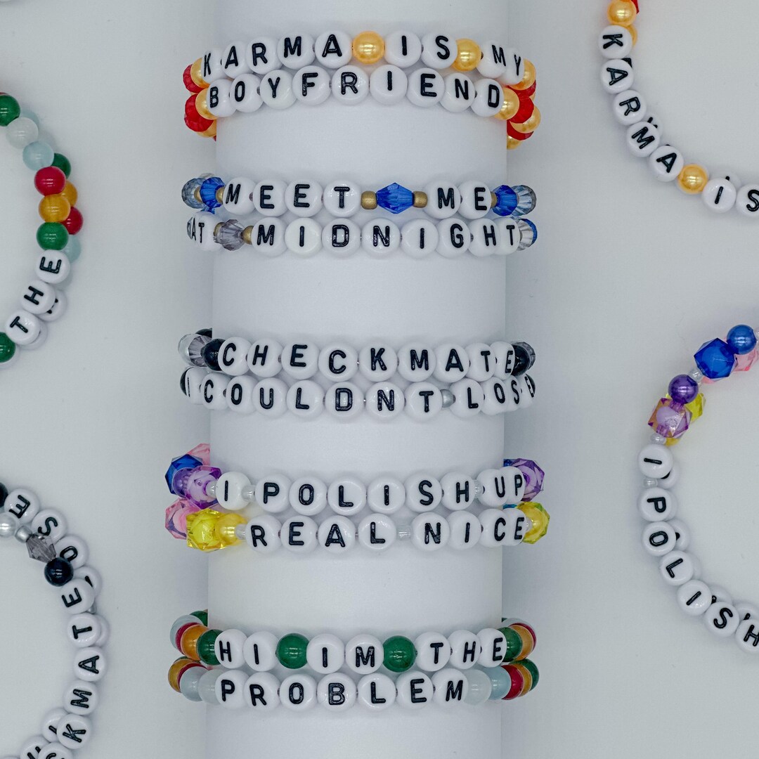 Eras Tour-themed Friendship Bracelets 5-pack | Handmade Beaded ...