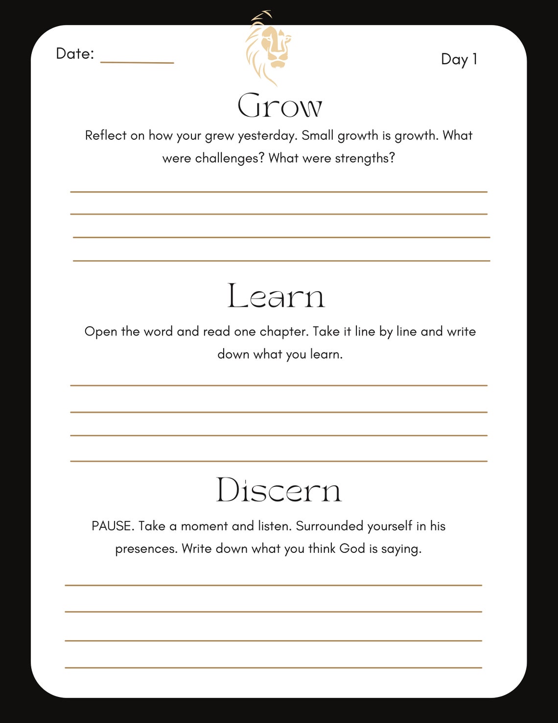 Warriors Journal for Men, Spiritual Growth Devotional, Men's ...