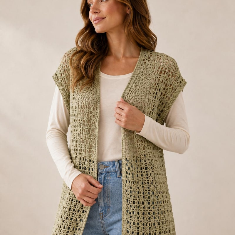 Crochet Plus Size Vests - Etsy