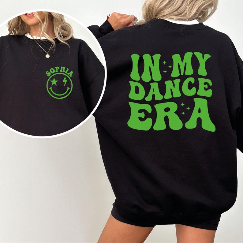 In My Dance Era Custom Sweatshirt, Cute Dancer Sweater, Custom Dancer ...