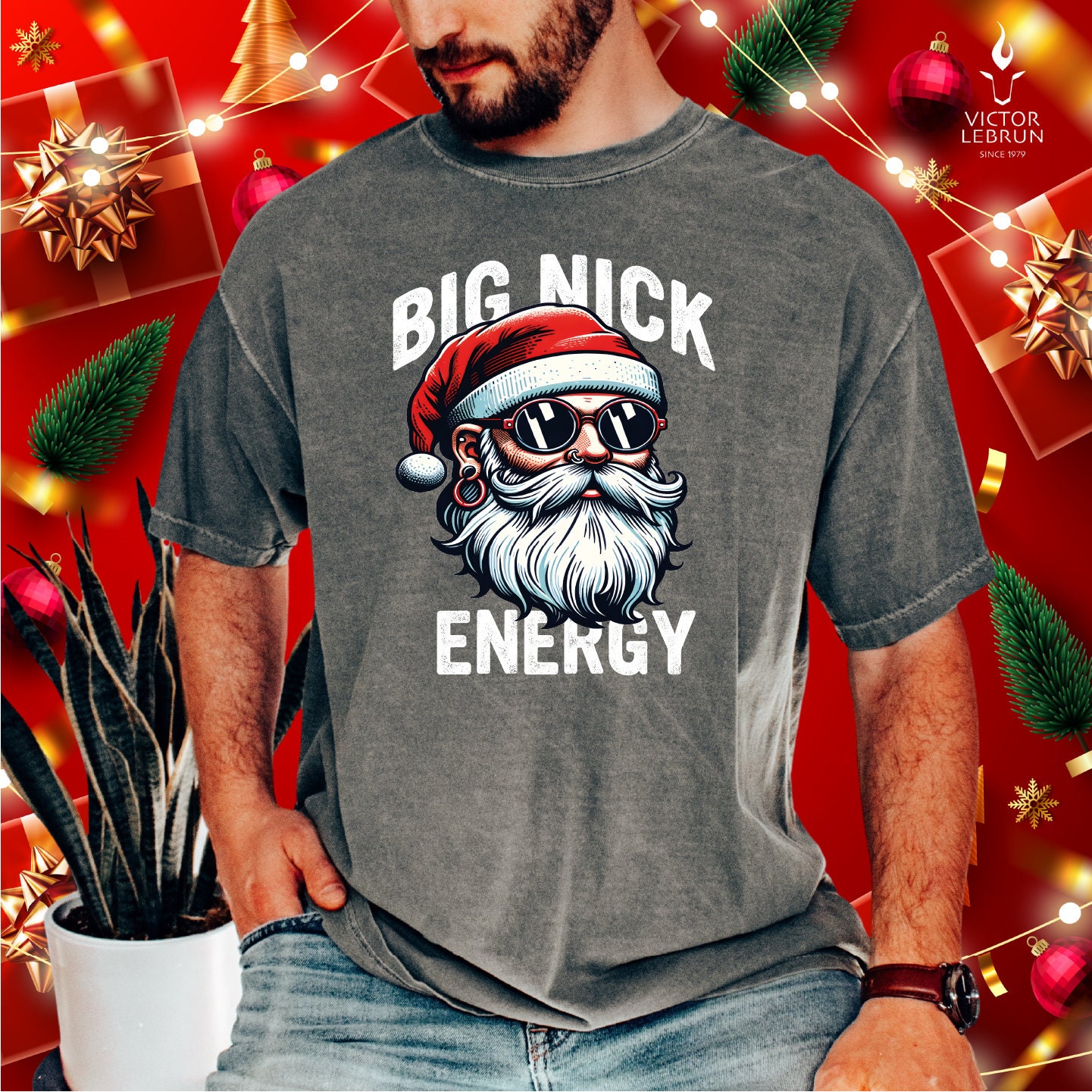 Big Nick Energy Funny Christmas Shirt Funny Santa Shirt Xmas - Etsy