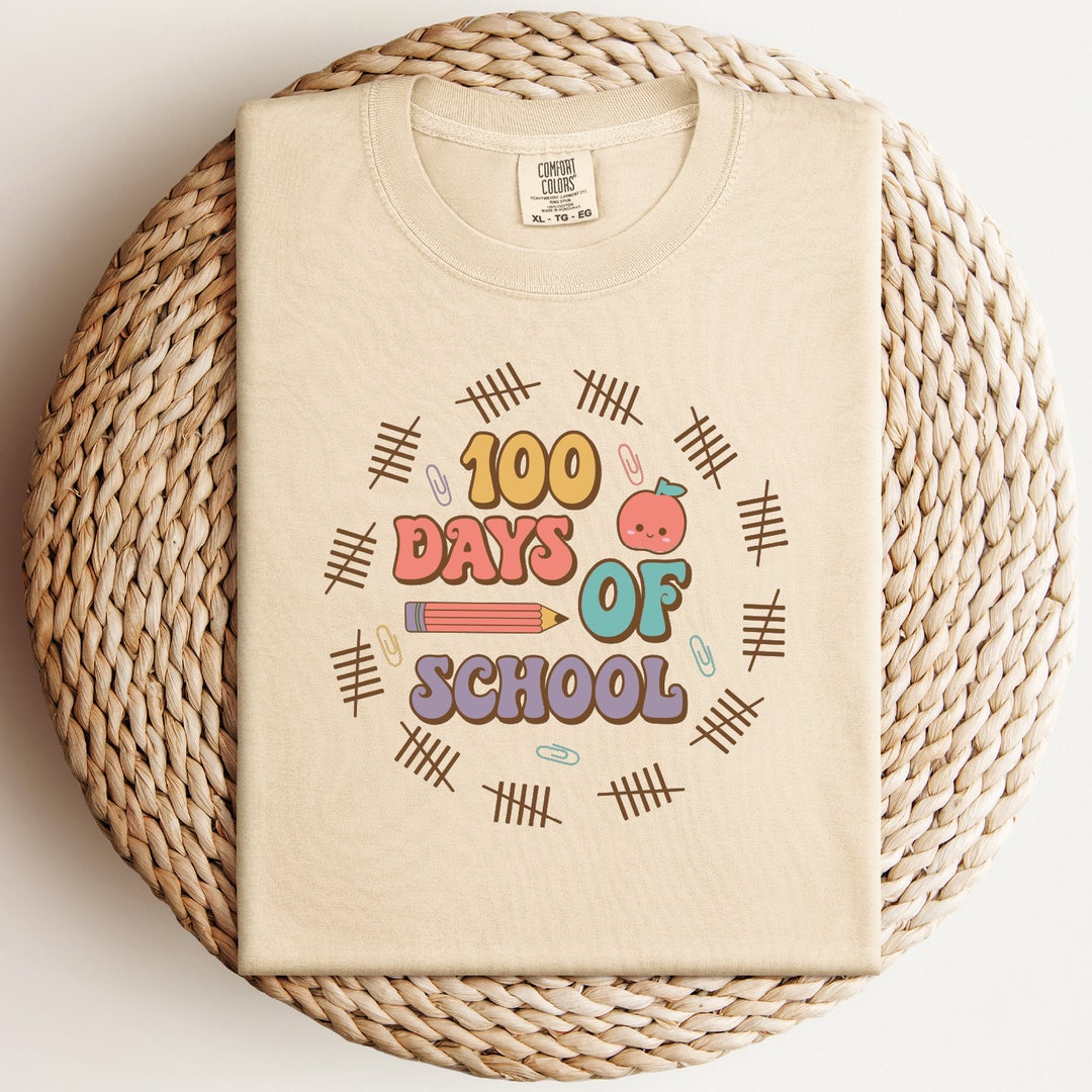 100 Days of School Shirt, Kids School Shirt, Students Shirt, Comfort ...