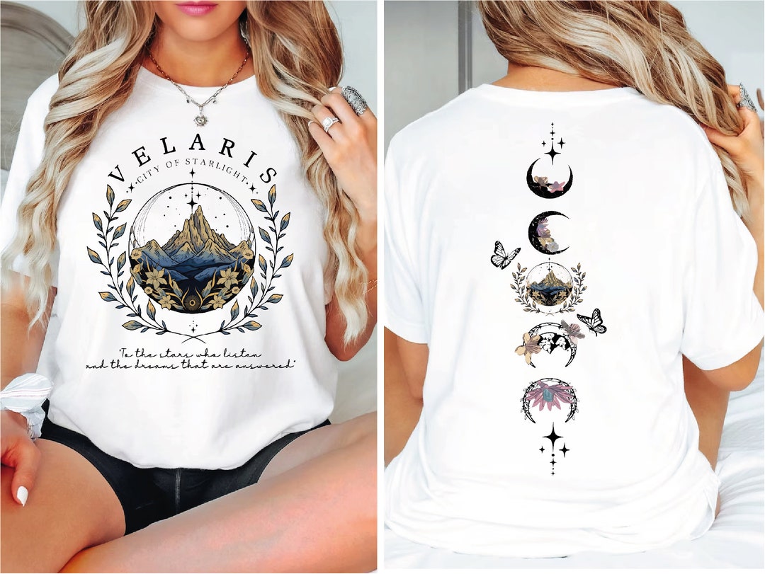 Velaris City of Starlight Two-sided Shirt, the Night Court Tshirt, SJM ...