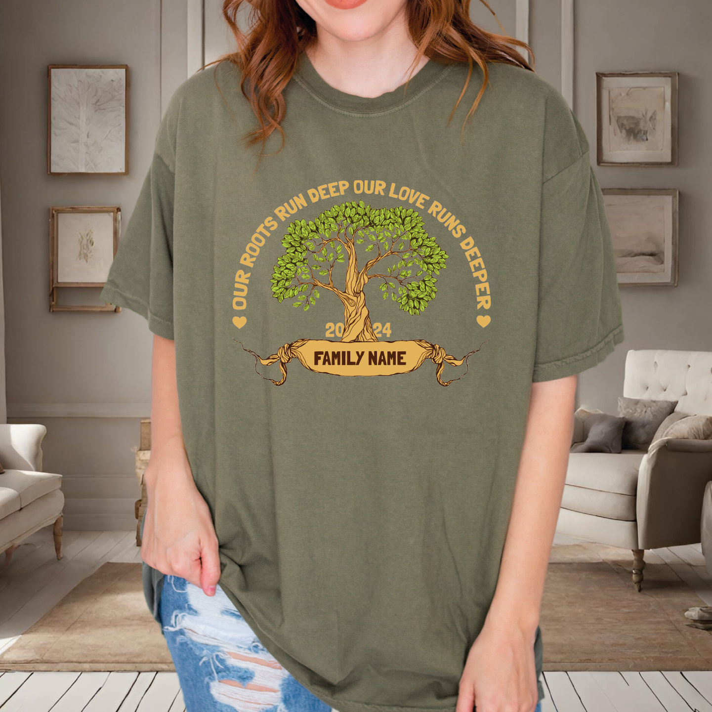 Custom Family Reunion Shirt, Roots Run Deep Love Runs Deeper, Family ...