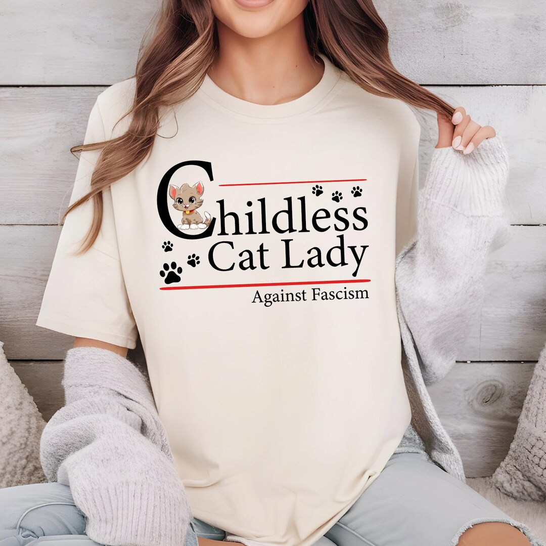 Childless Cat Lady Shirt,kamala Harris Shirt, Feminist Shirt, Against ...
