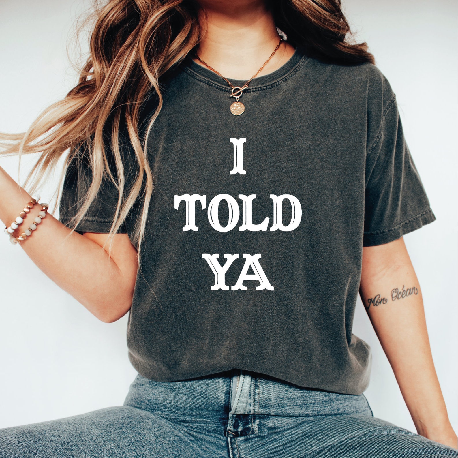 I Told Ya Shirt , Challenger Shirt ,VLB394 - Etsy