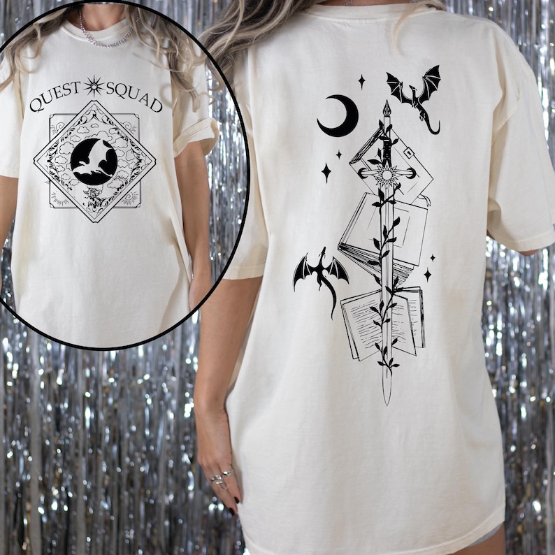 Quest Squad Comfort Colors T-shirt , Onyx Storm Shirt, Fantasy Reader ...