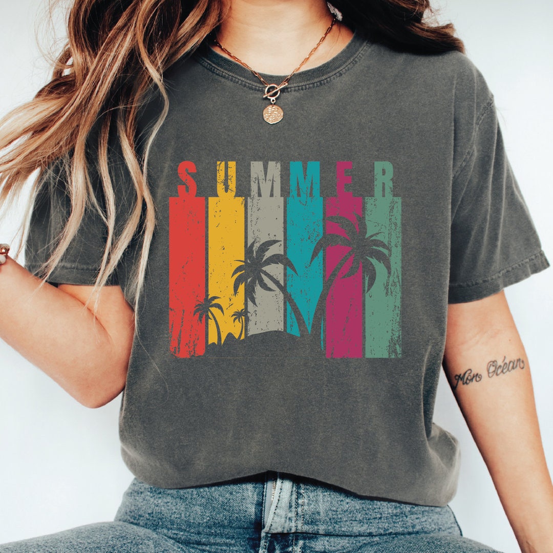 Summer Shirt ,summer Tee, Summer Mom Shirt, Retro Summer Shirt, Hello ...