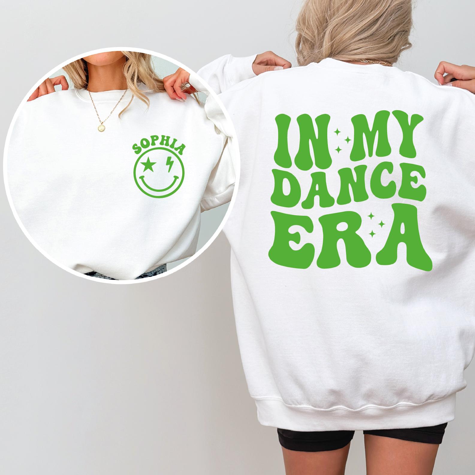 In My Dance Era Custom Sweatshirt, Cute Dancer Sweater, Custom Dancer ...