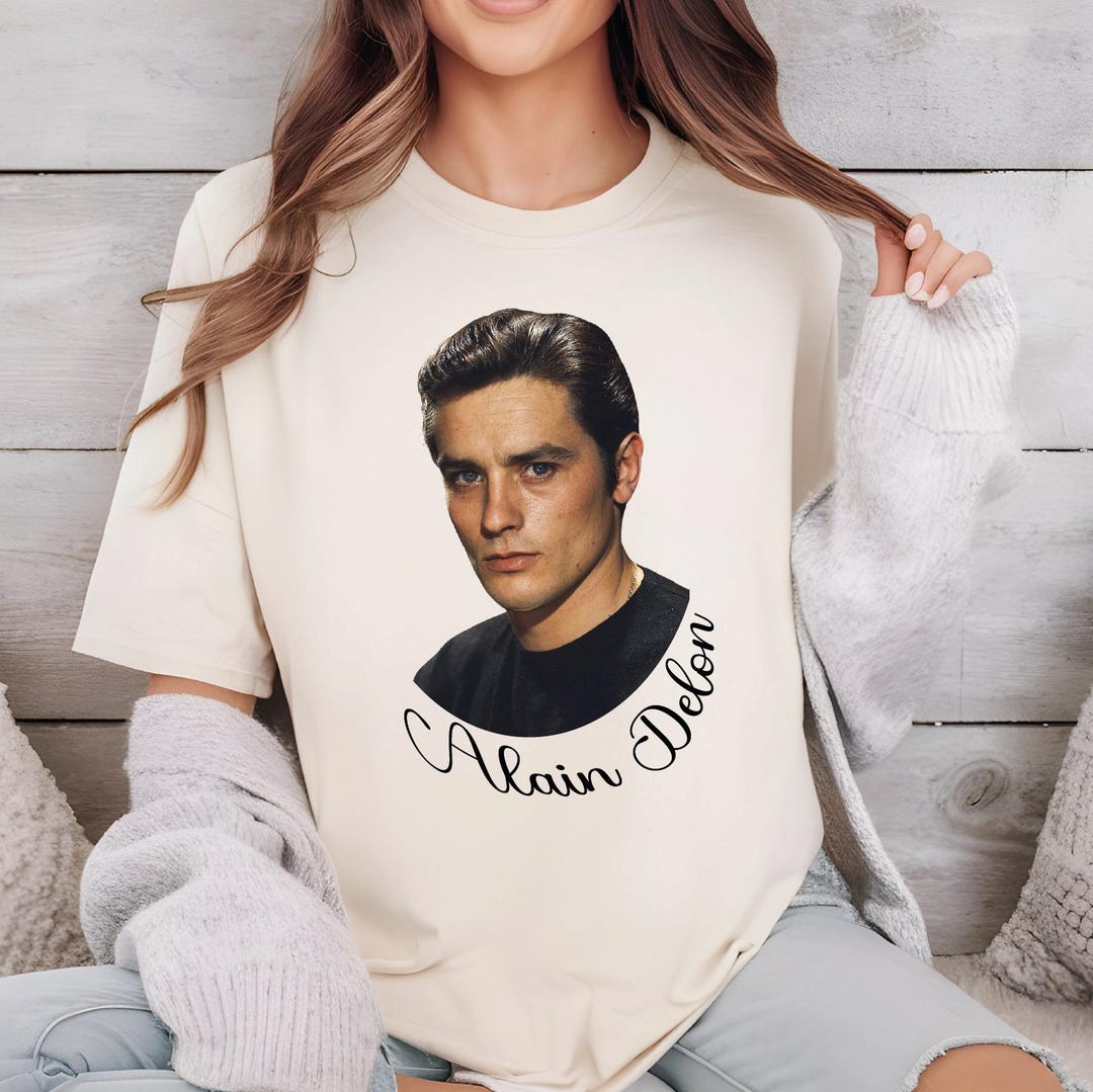 Alain Delon Shirt, Alain Delon Rip Shirt, Movie Lover Shirt, Le ...