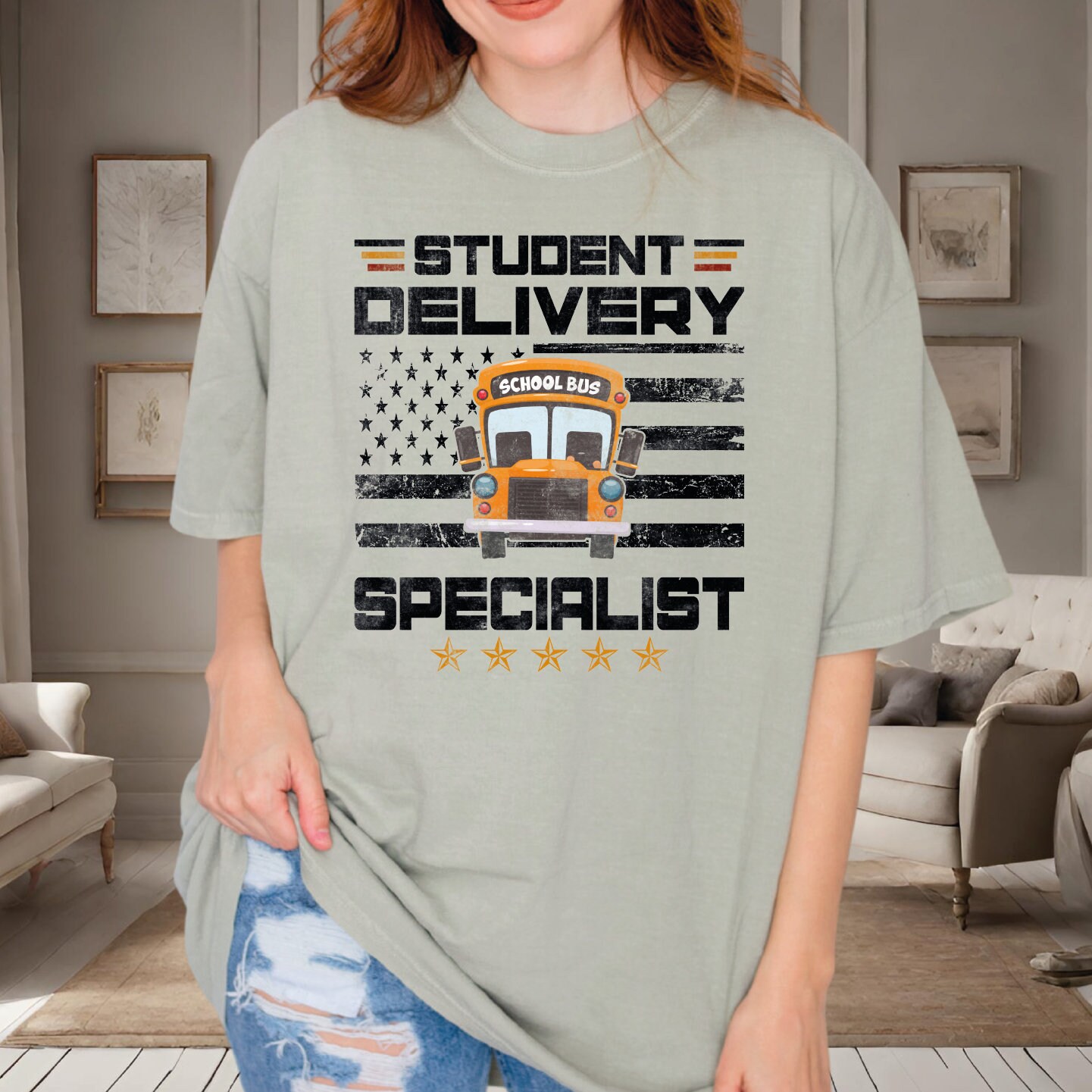 School Bus Driver Shirt, Student Delivery Specialist Shirt, Bus Driver ...