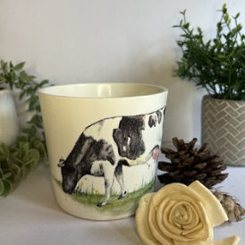 Cow Flower Pot - Etsy