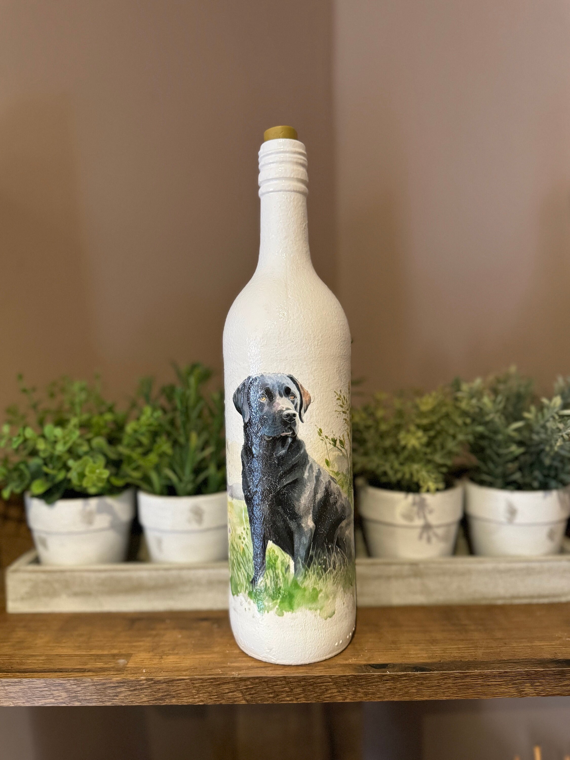Stunning Black Labrador Gifts. Wax Melters, Light up Bottles, Slate ...