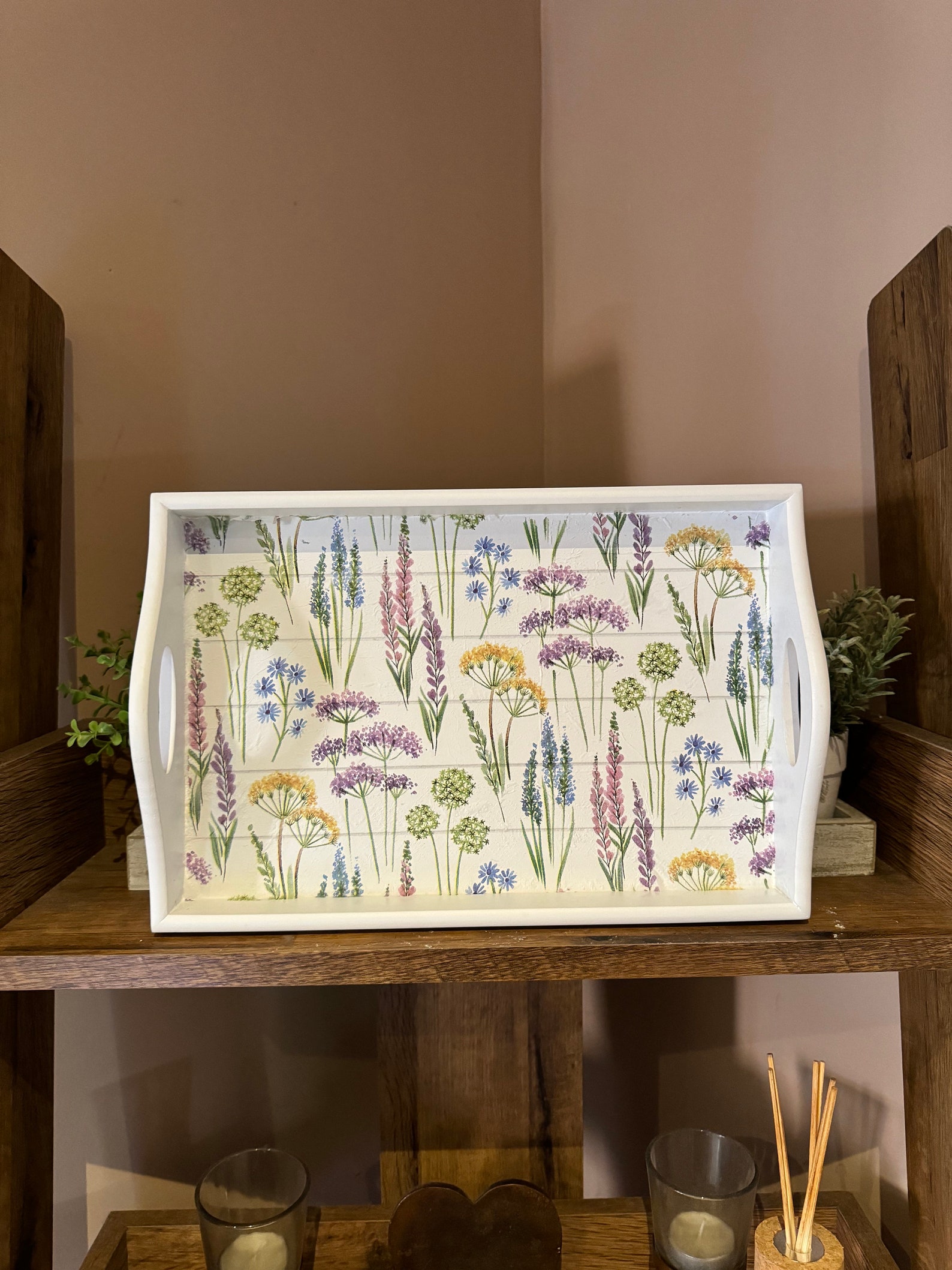 Stunning Gisella Graham Inspired Floral Decoupaged Sofa Trays. - Etsy