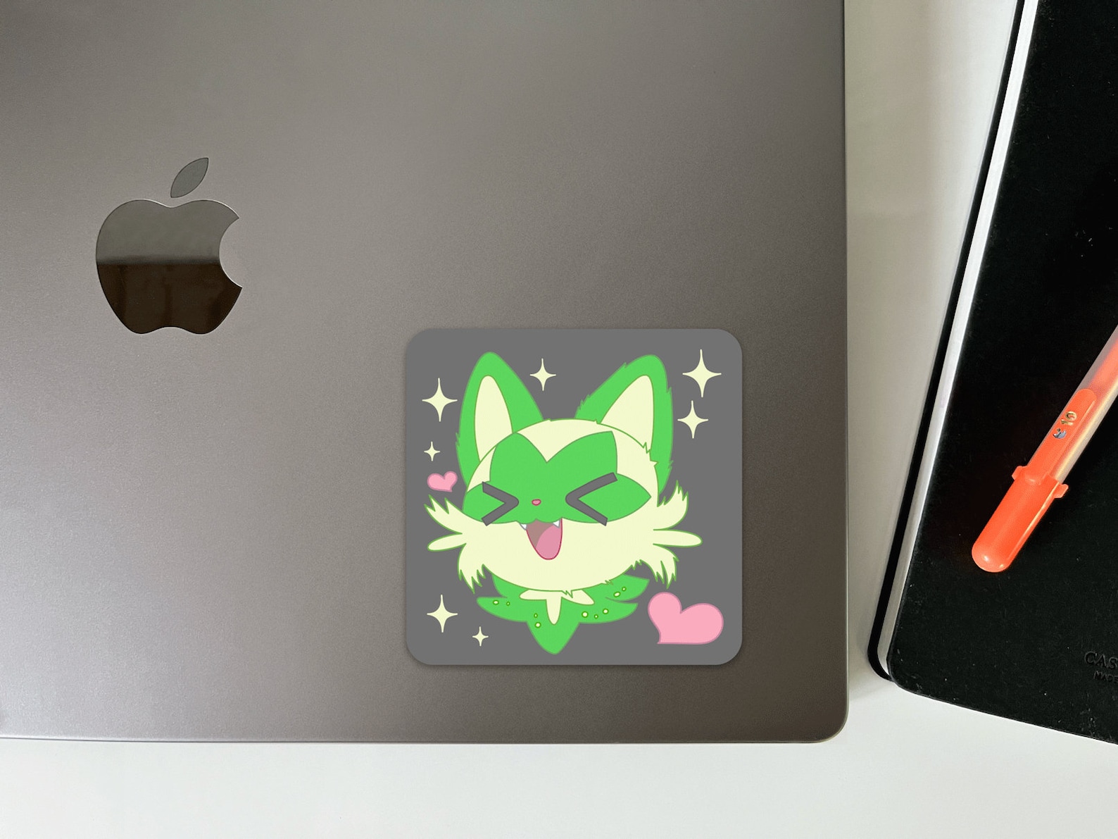 SPRIGATITO Pokemon Inspired Sticker | Waterproof + Weatherproof Vinyl ...