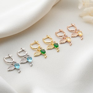 Personalized Birthstone Lucky Hummingbird Earrings - Power and Love ...