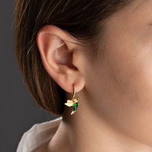 Personalized Birthstone Lucky Hummingbird Earrings - Power and Love ...