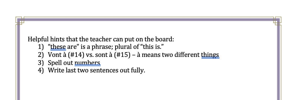 Beginning French Quiz: Colors, Weather, Time, être, Aller. Printable ...