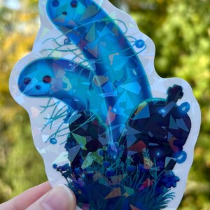 Ghost Worm Clear Holographic Sticker - Etsy
