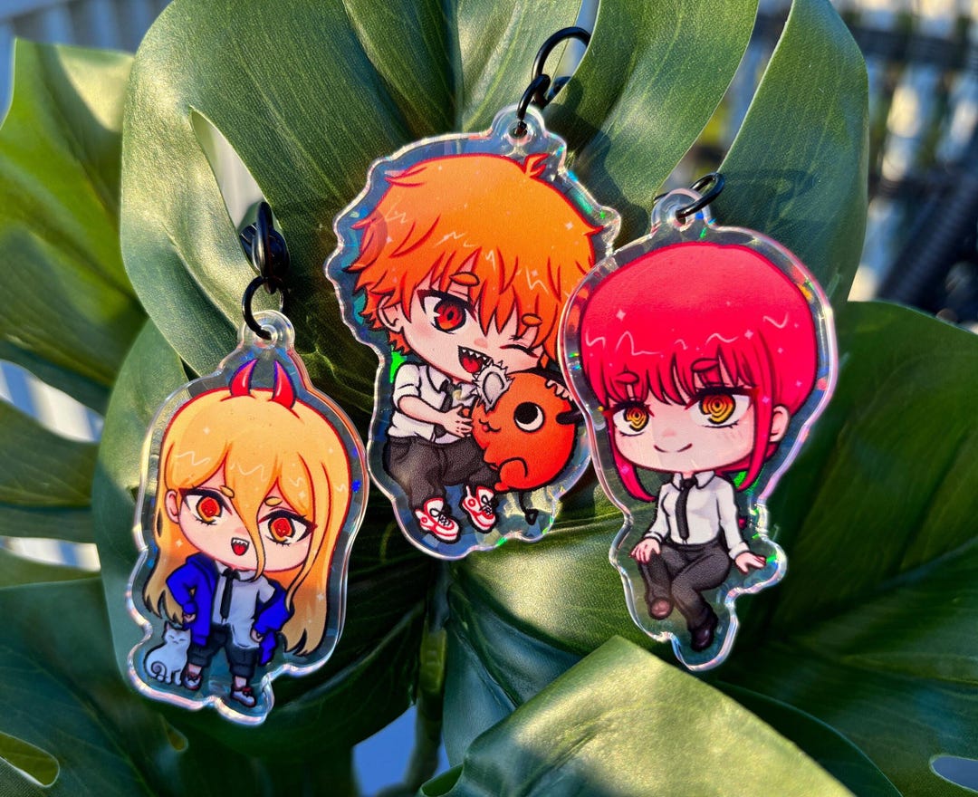 Devil Hunter Holographic Keychains - Etsy