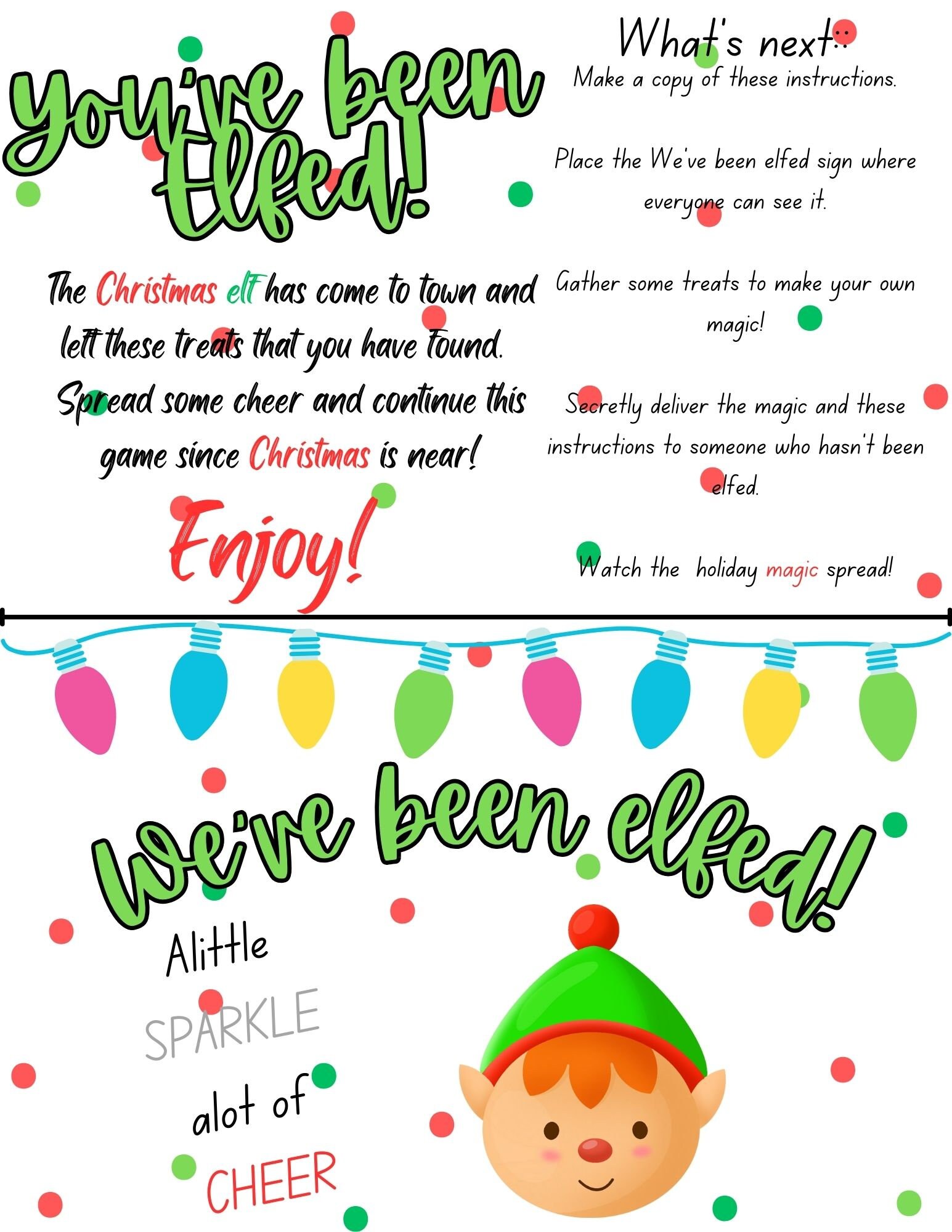 You've Been Elfed Booed Game for Christmas Fun - Etsy