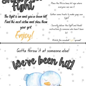 Snowball Fight, You've Been Snowball - Etsy