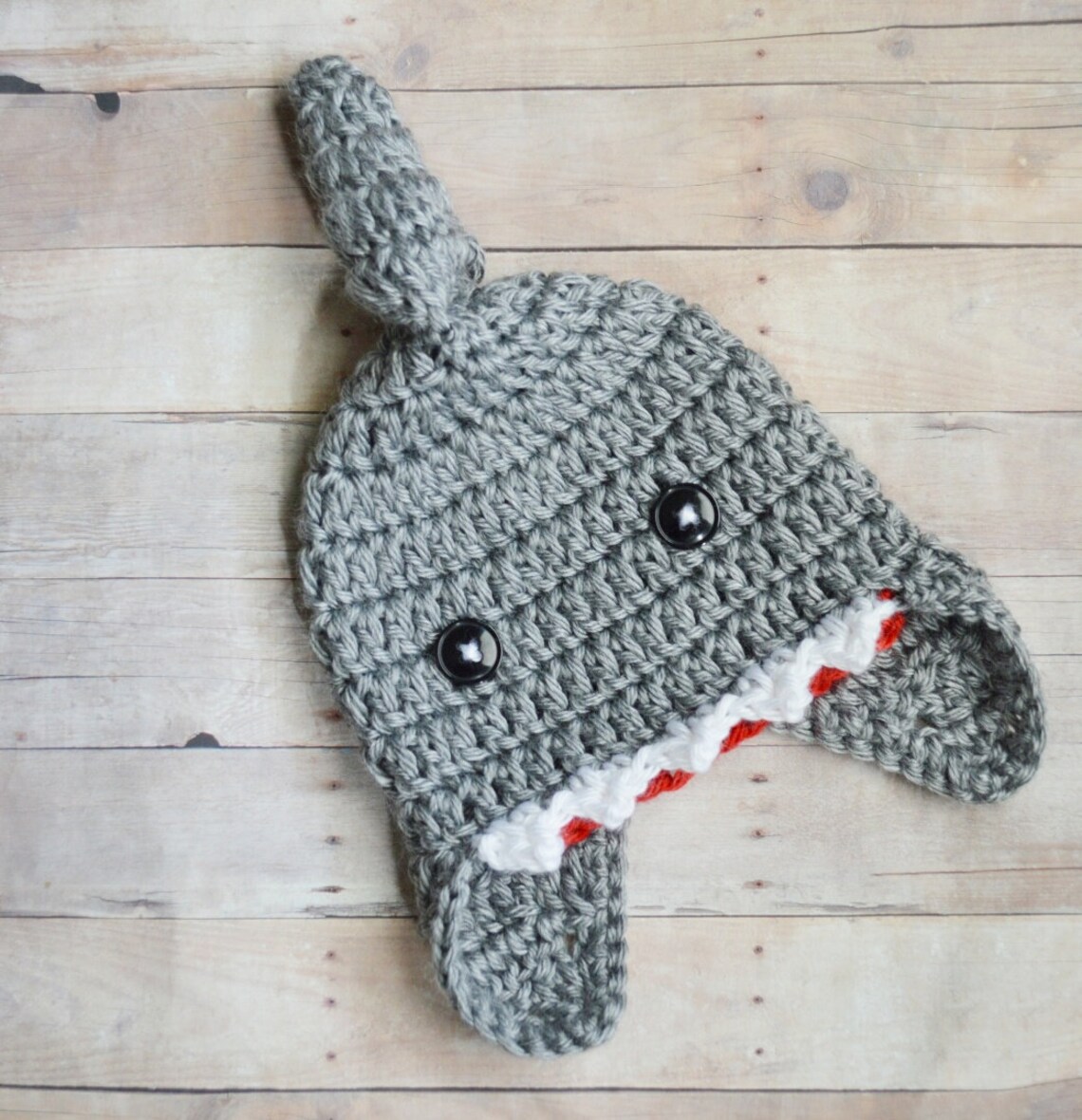 Crochet Shark Hat | Crochet Hat | Knit Hat | Photo Prop | Halloween ...