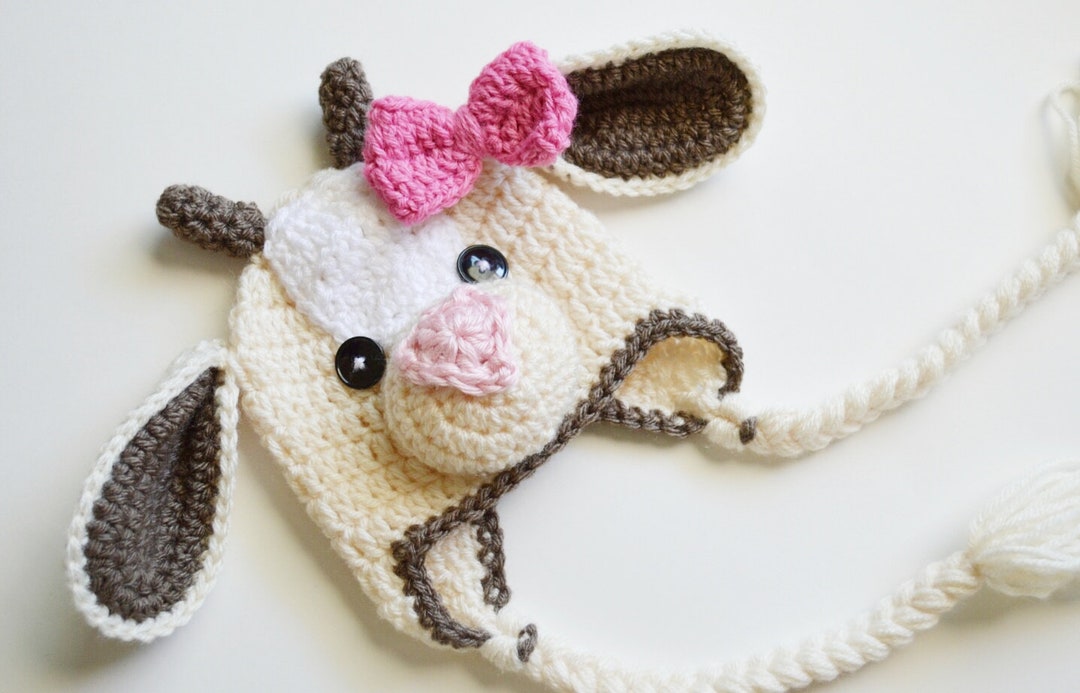 Crochet Goat Hat Crochet Hat Knit Hat Photo Prop Halloween Christmas ...