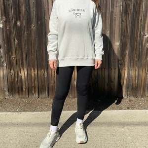 Raw Milk Sweatshirt, 100% Organic Sweatshirt - Etsy