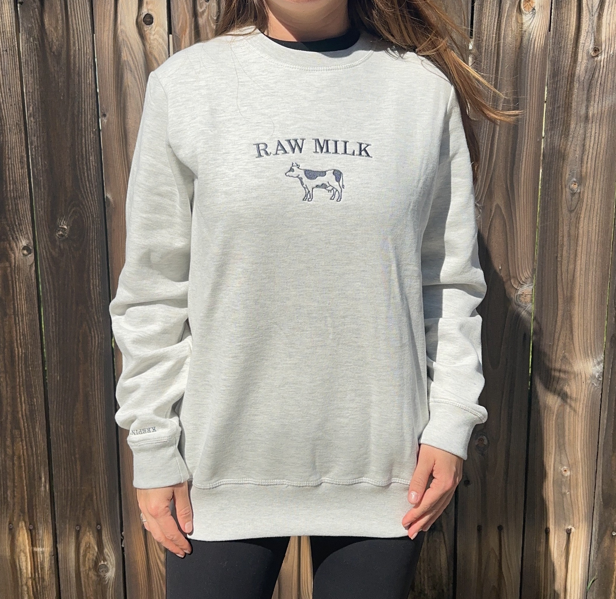 Raw Milk Sweatshirt, 100% Organic Sweatshirt - Etsy