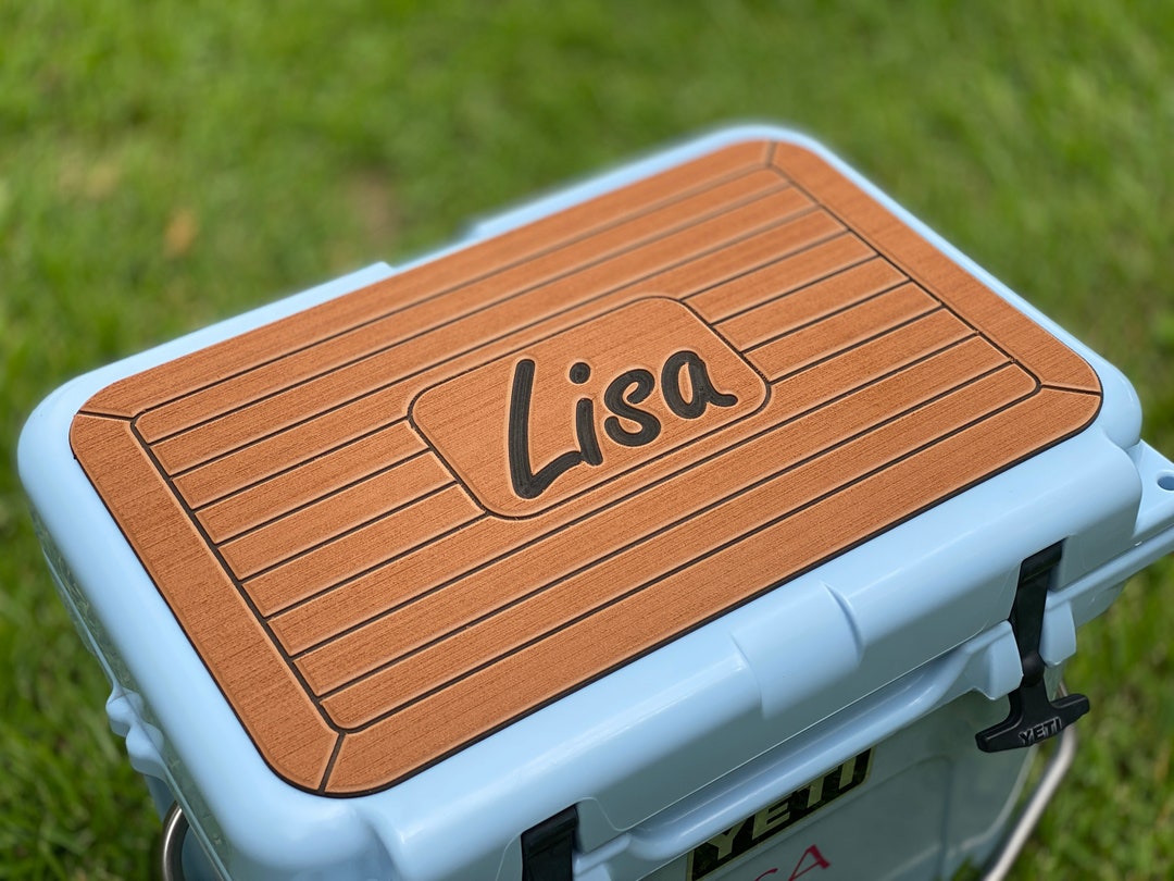 Personalized, YETI 25 Roadie & 35 Tundra Cooler Lid Covers, Yeti Cooler ...