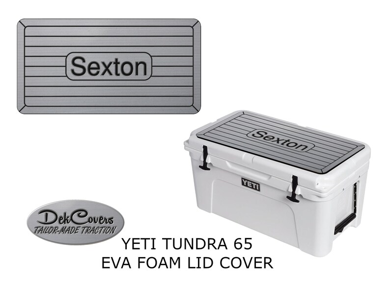 Personalized YETI Tundra 65 Lid Cover: EVA Foam Cooler Protector - Etsy