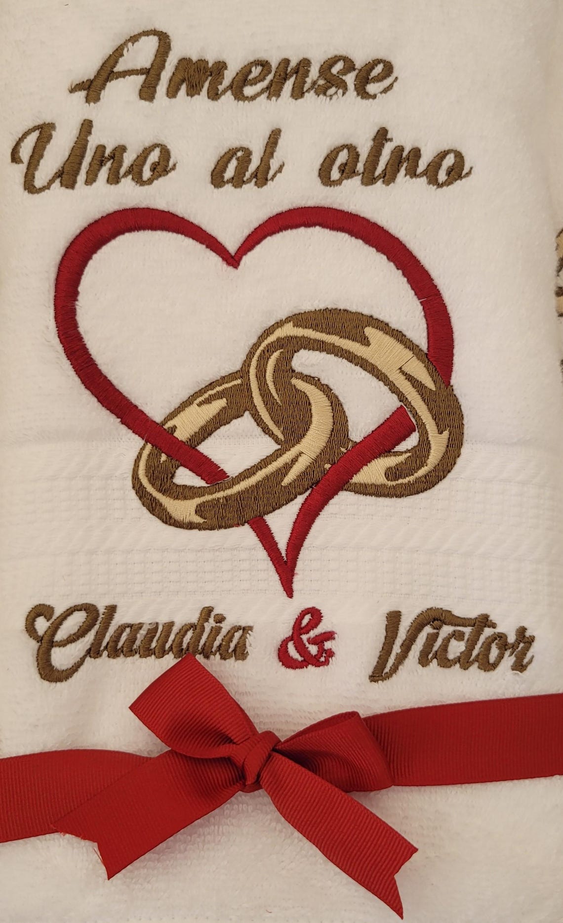 Wedding Gift, Wedding Towel Set, Marriage Towel, Monogrammed Towels ...