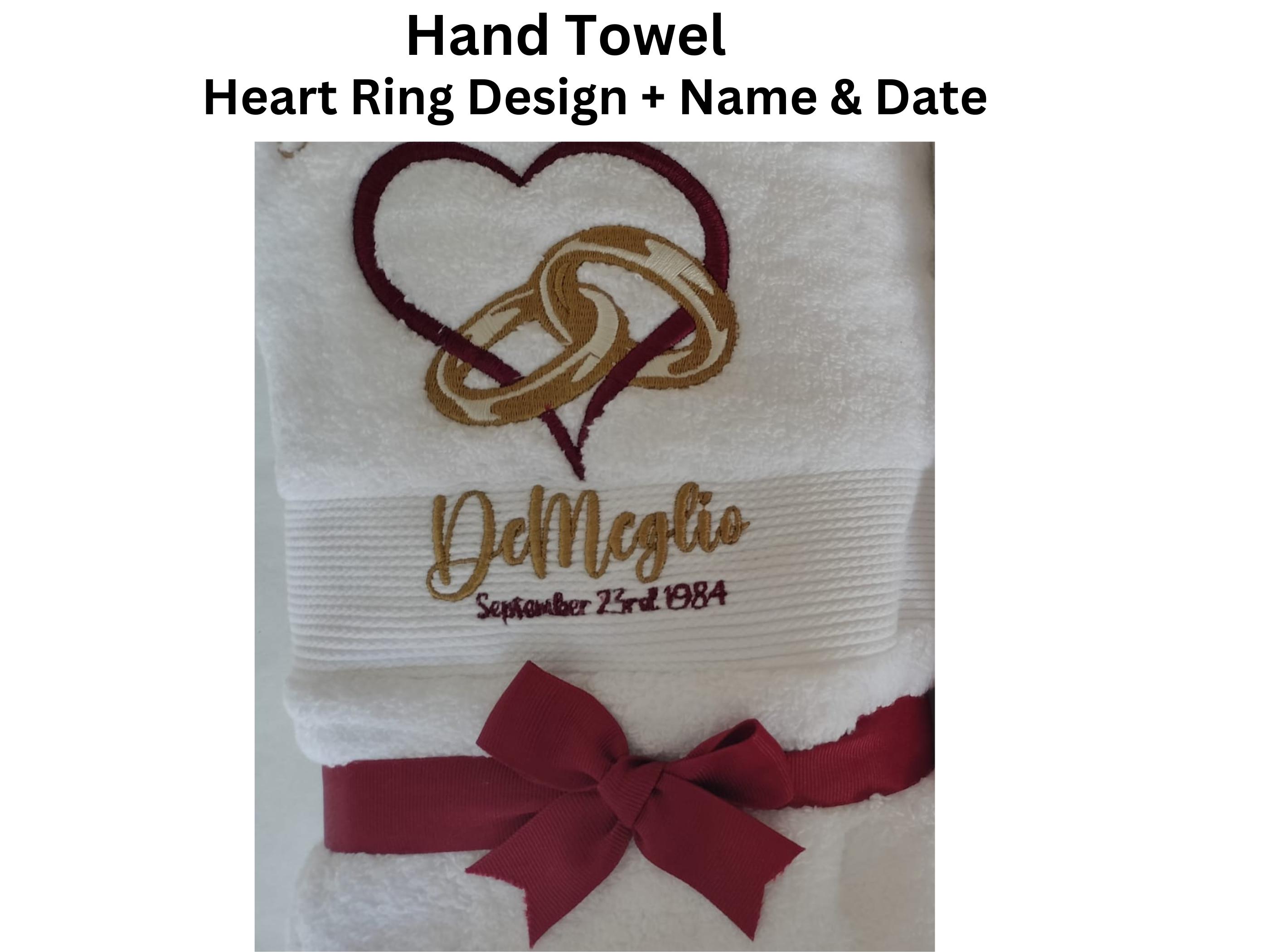 Wedding Gift, Wedding Towel Set, Marriage Towel, Monogrammed Towels ...
