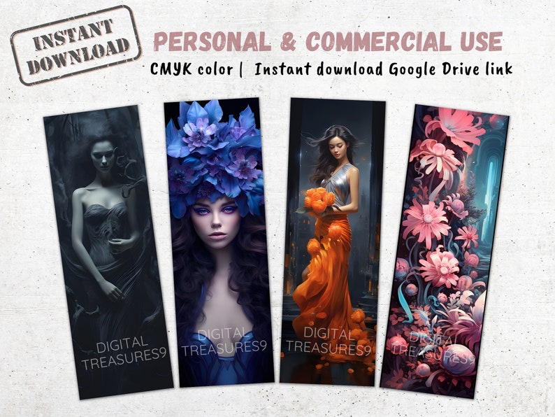 Bookmark Printable, Digital Bookmark, Printable Bookmarks, Bookmark Set ...