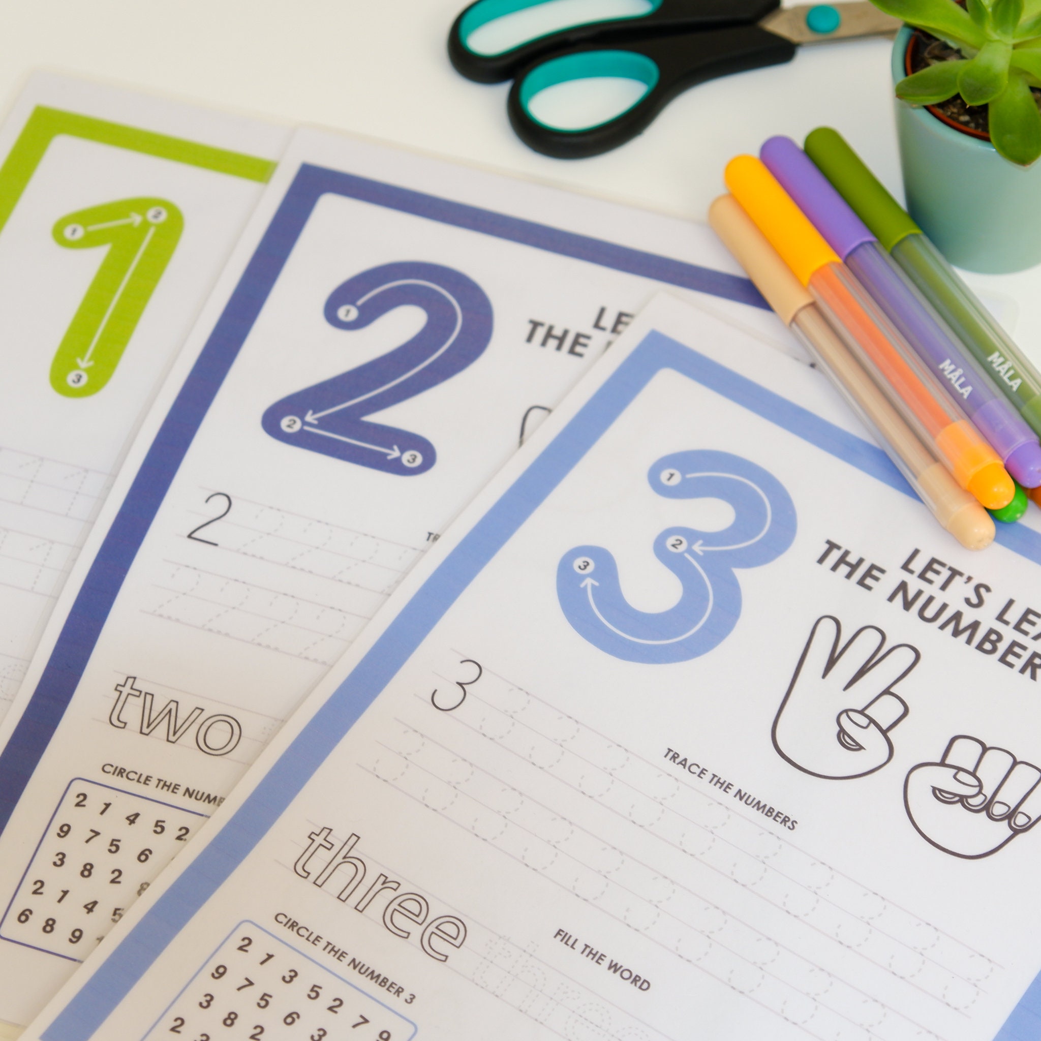 Number Worksheets,preschool Worksheets,number Tracking,preschool ...