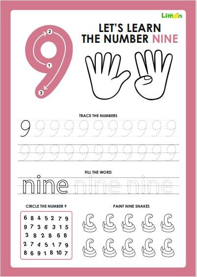 Printable Finger Number Flash Cards,counting 1-10,learning,homeschool ...