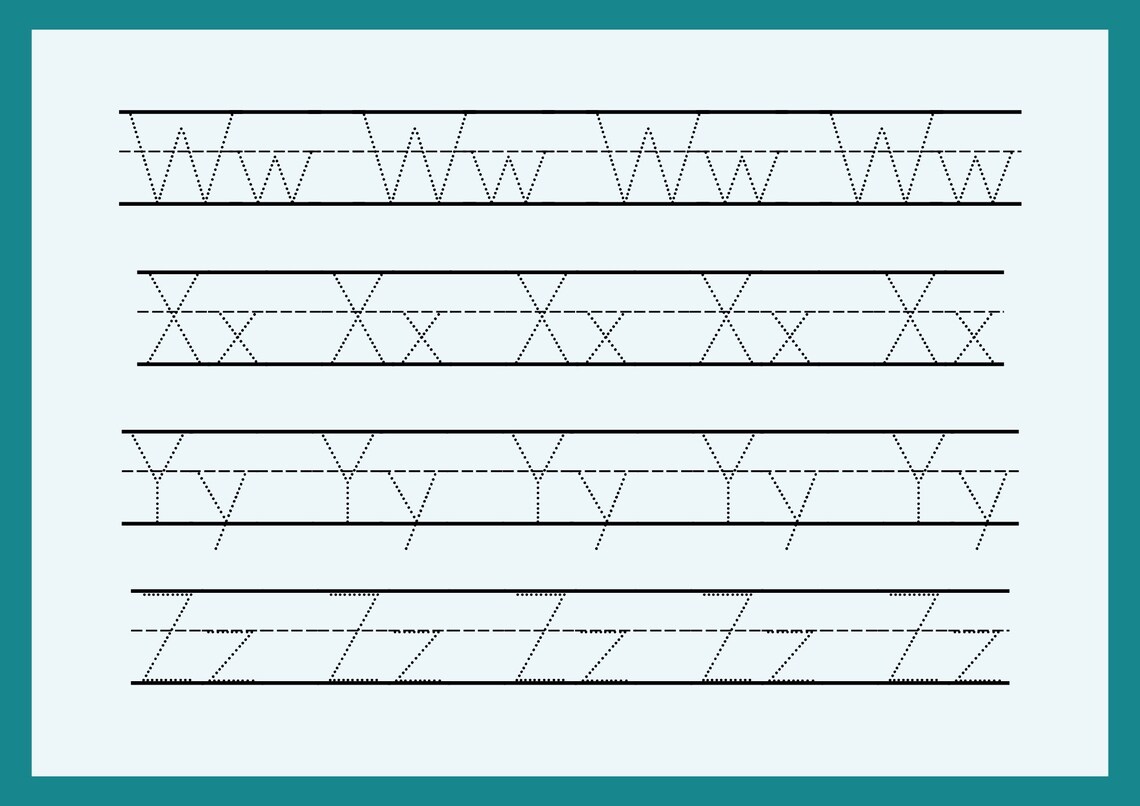 Alphabet,abc Tracing,handwriting Practice,tracing Printable,alphabet ...