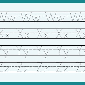 Alphabet,abc Tracing,handwriting Practice,tracing Printable,alphabet ...