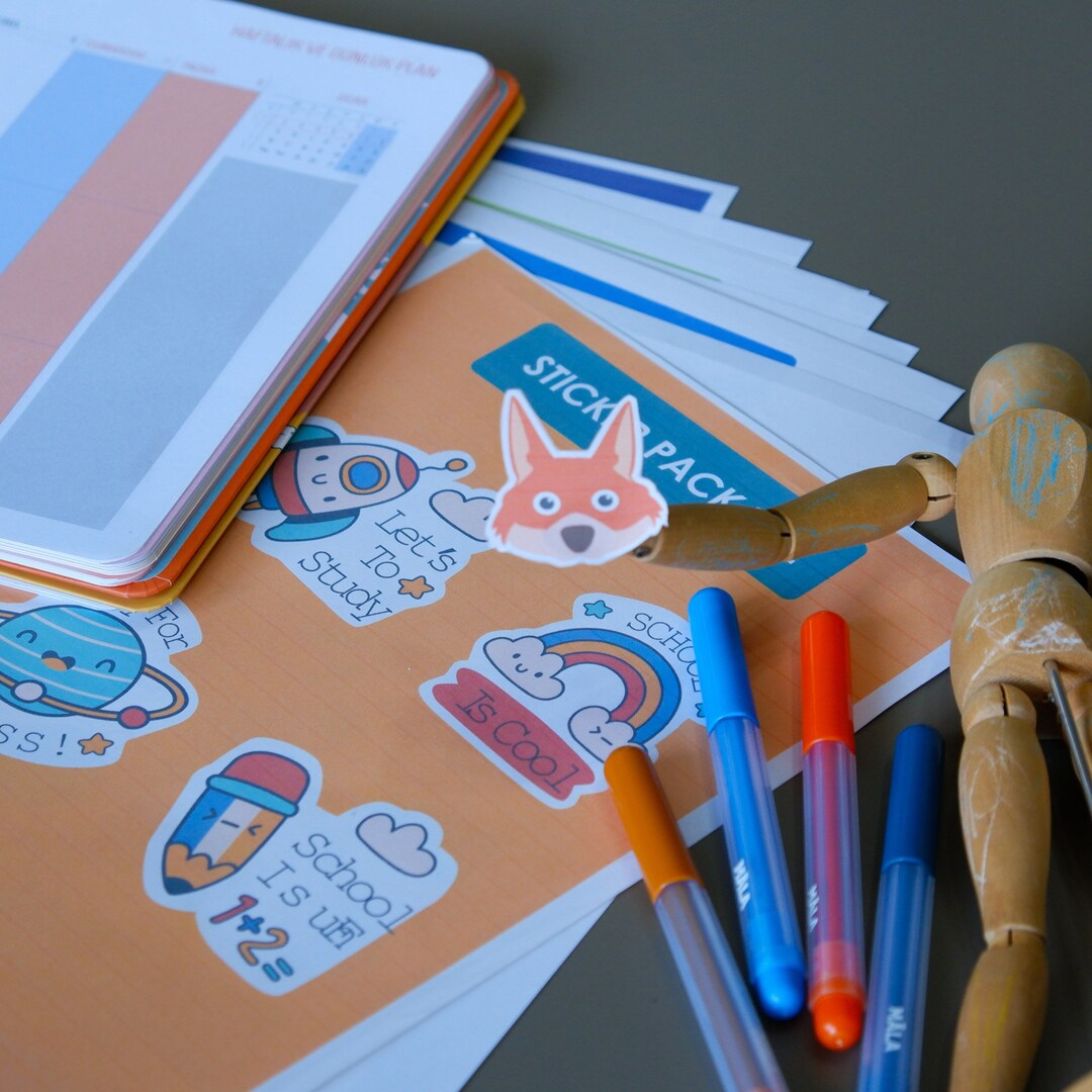 School Name Tag Kindergarten Name Tag Digital Sticker Pack Name ...