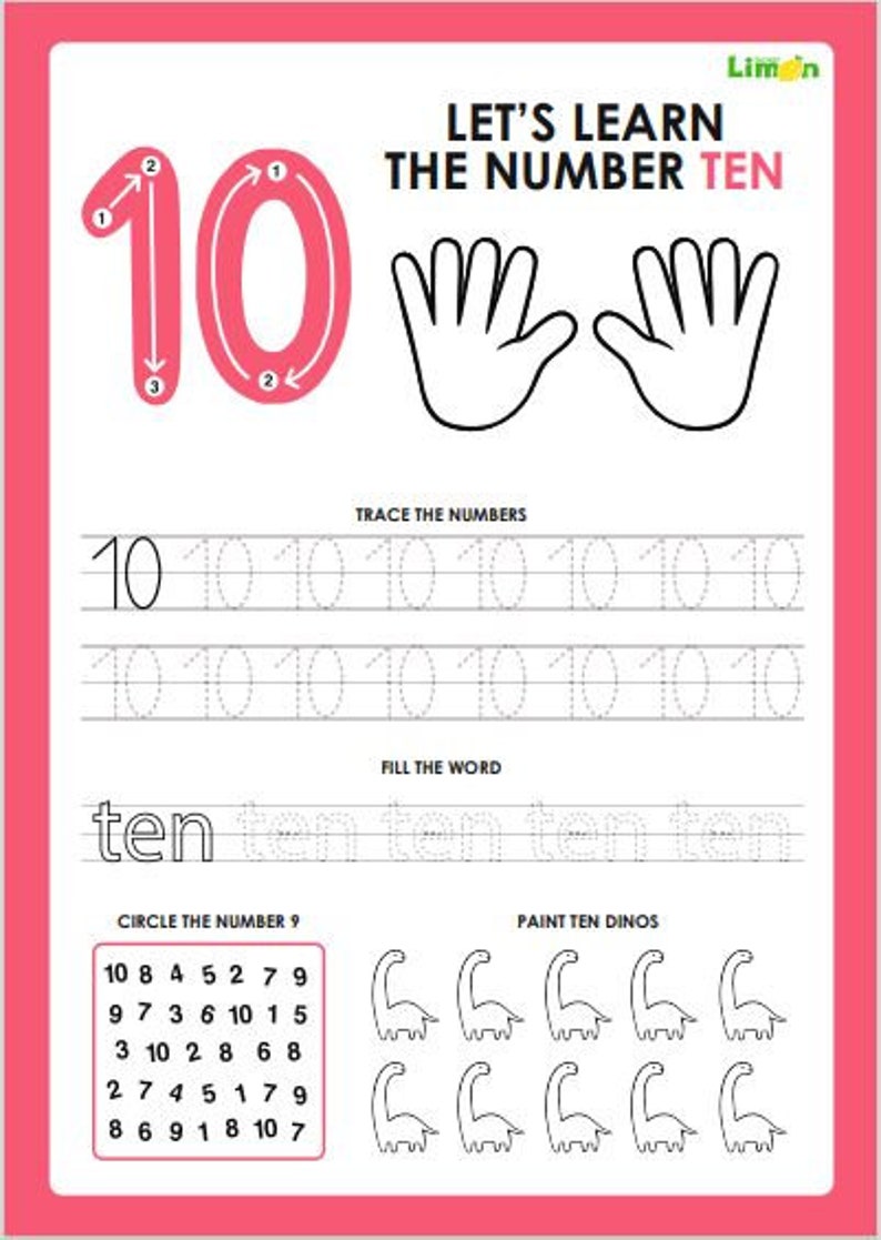 Printable Finger Number Flash Cards,counting 1-10,learning,homeschool ...