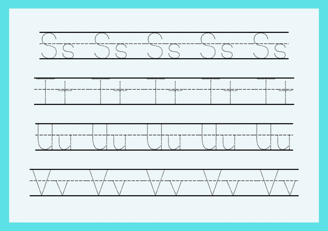 Alphabet,abc Tracing,handwriting Practice,tracing Printable,alphabet ...