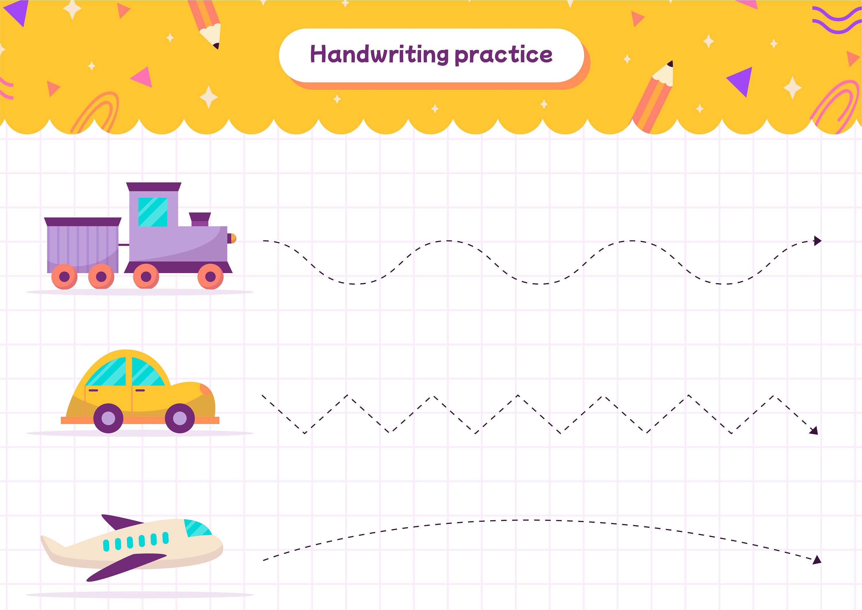 Line Tracing Exercises,line Tracing Worksheet,toddler Handwriting ...