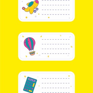 Back to School Tags,colored Name Tags,student Name Tags,name Tags,first ...