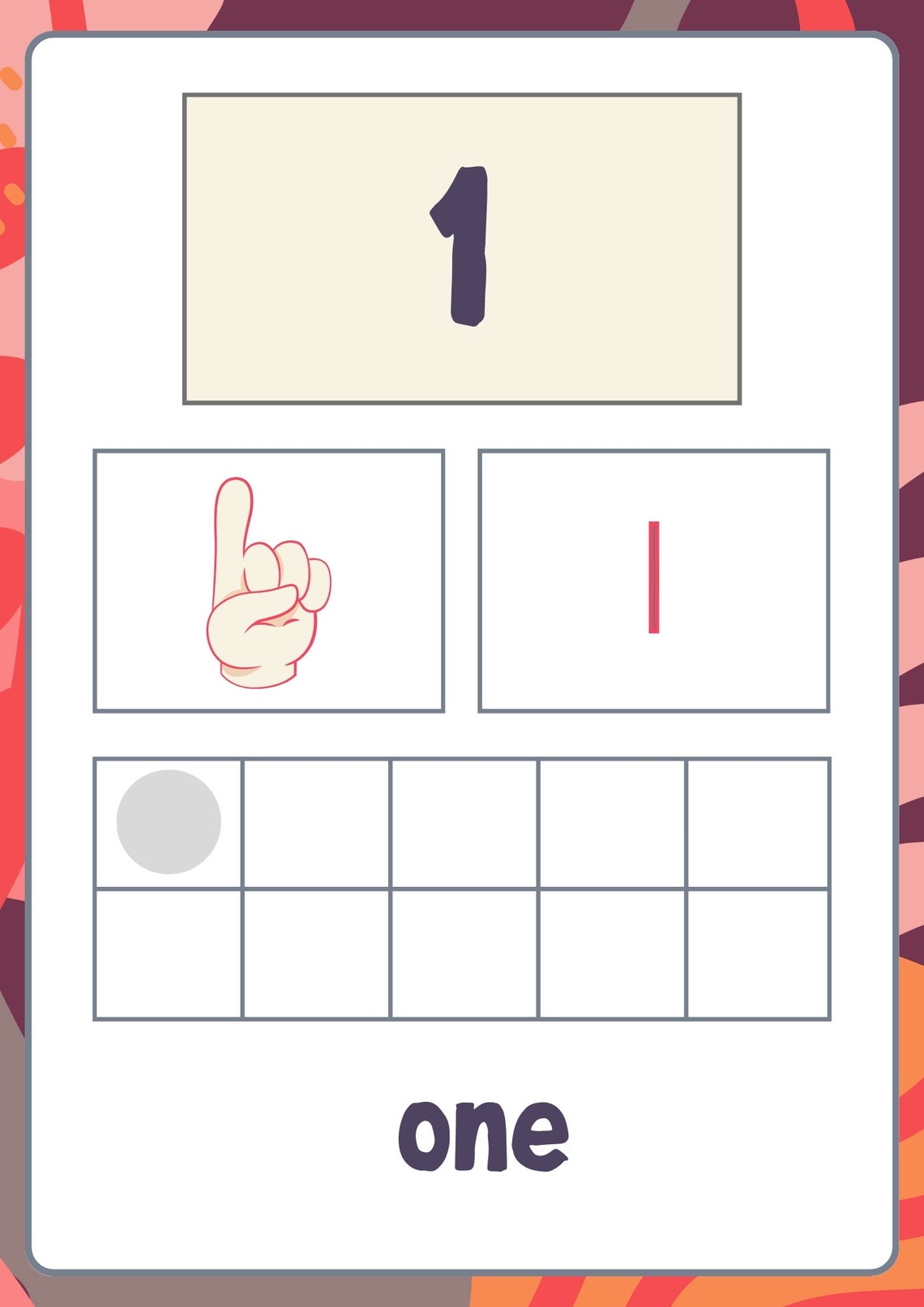 1-10 Number Tracing Preschool Worksheet Printable,preschool Numbers ...