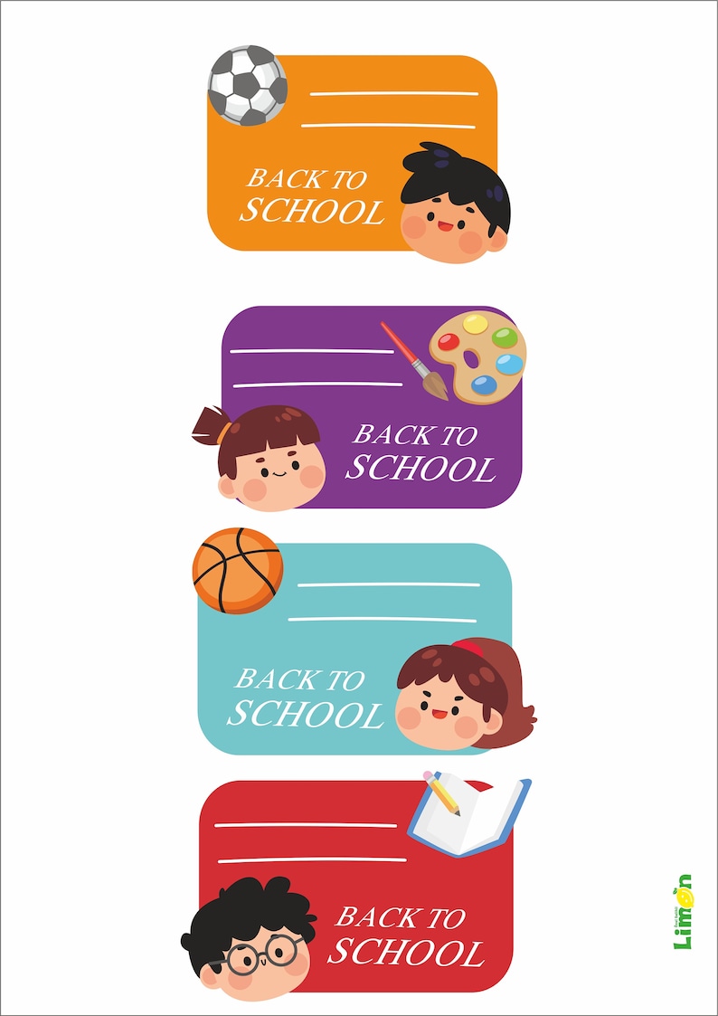 Back to School Tags,colored Name Tags,student Name Tags,name Tags,first ...