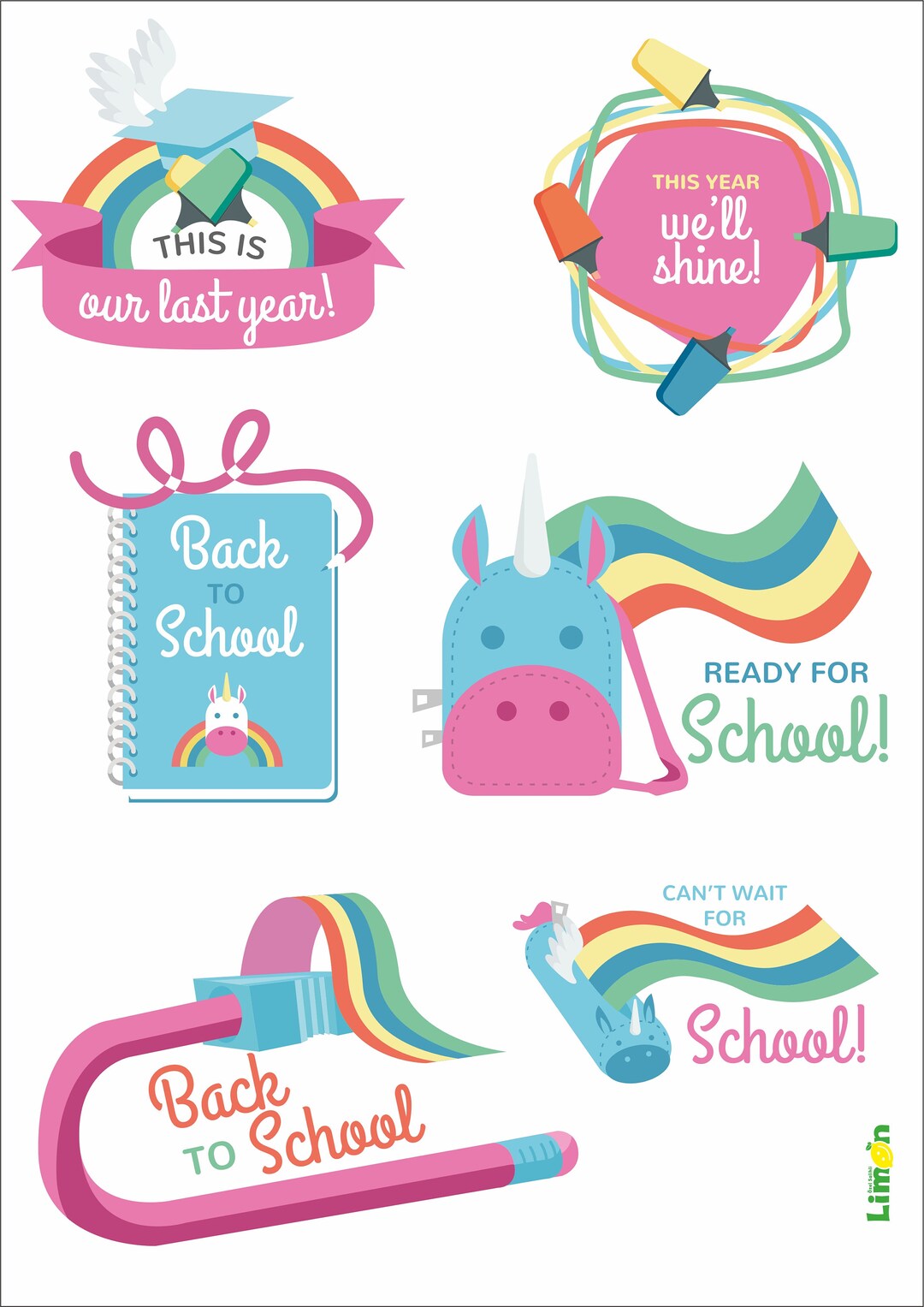 Sticker for School,png Tag for School,school Clipart Set,back to School ...
