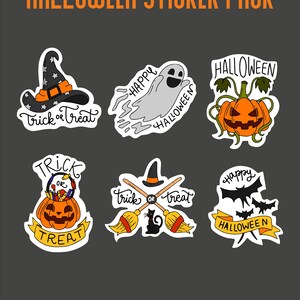 Halloween Stickers Pack,custom Halloween Stickers ,halloween Digital ...